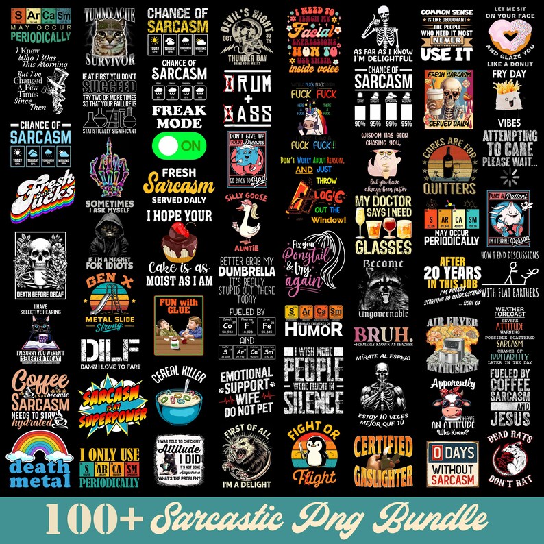 100+ Sarcastic Png Bundle, Funny Meme Png Designs, Sarcasm Png ...