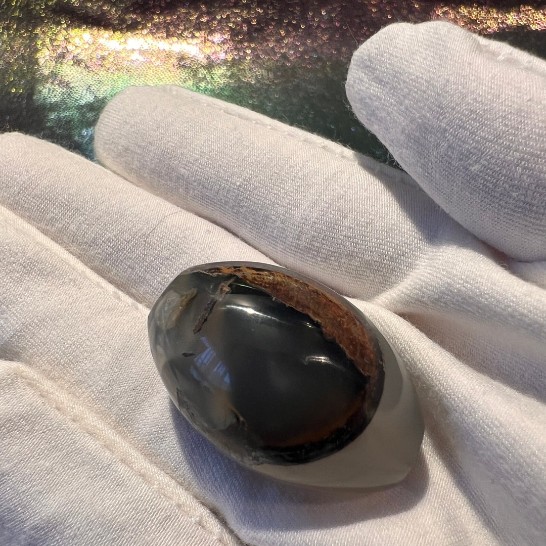 Nine-eye Stone Shale Pure Dzi Bead Tianzhu Tenju stone From Heaven ...