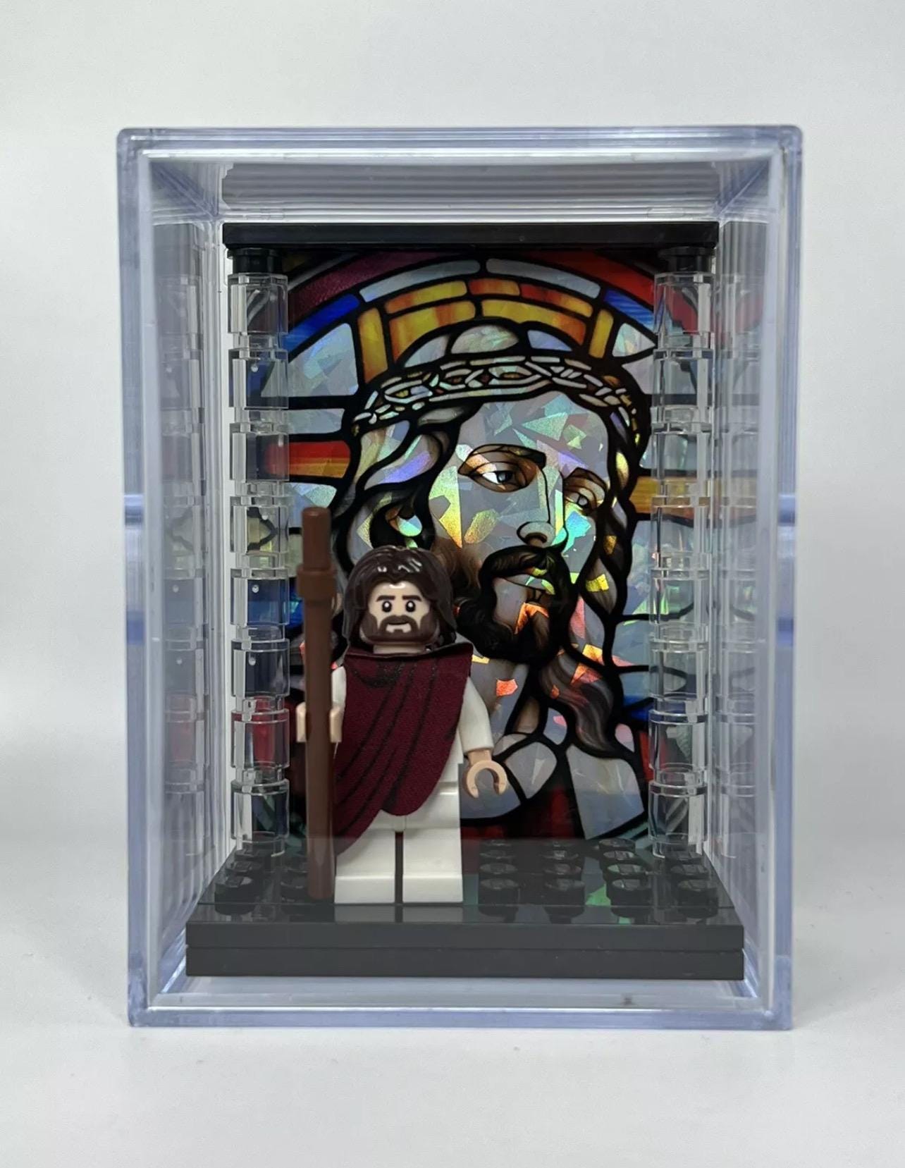 Lego Jesus Christ Minifigure Display Case Limited Edition Force Pack - Etsy