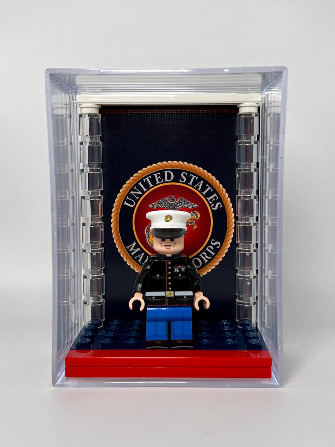 Lego United States Marine Corps Minifigure Display Case Force Pack - Etsy