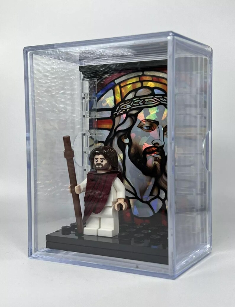 Lego Jesus Christ Minifigure Display Case Limited Edition Force Pack - Etsy