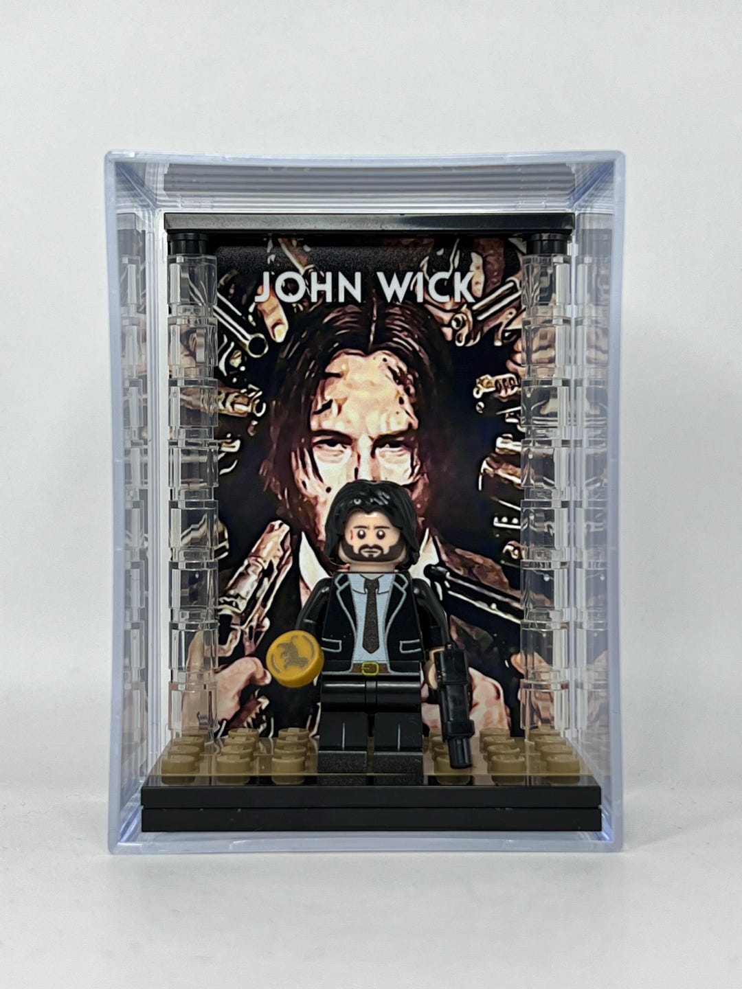 Lego John Wick Minifigure Display Case Limited Edition Force Pack - Etsy