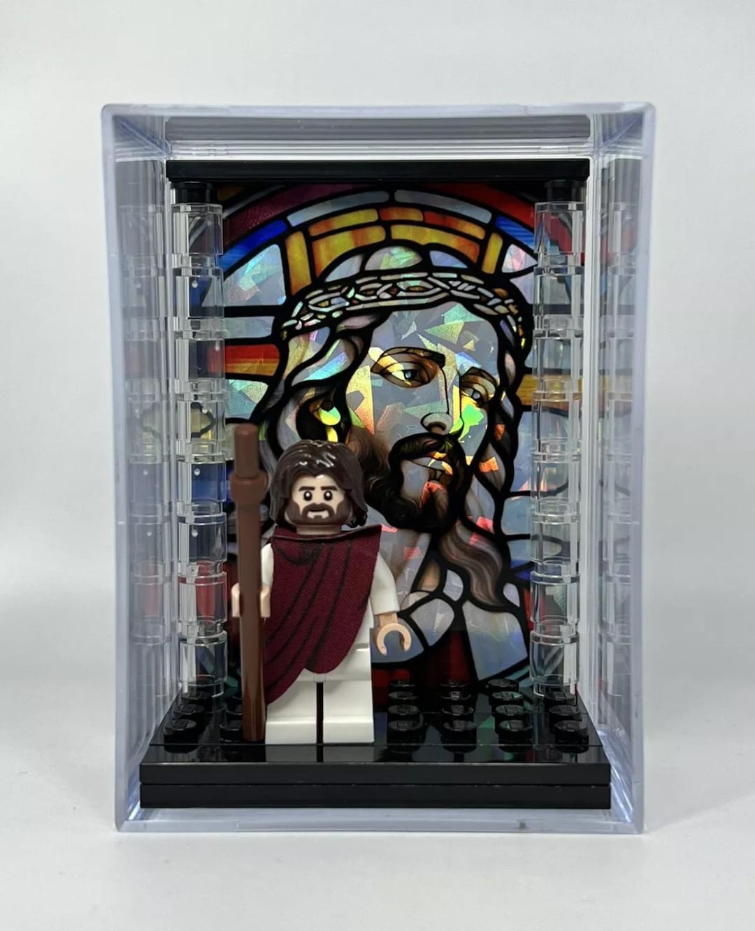 Lego Jesus Christ Minifigure Display Case Limited Edition Force Pack - Etsy
