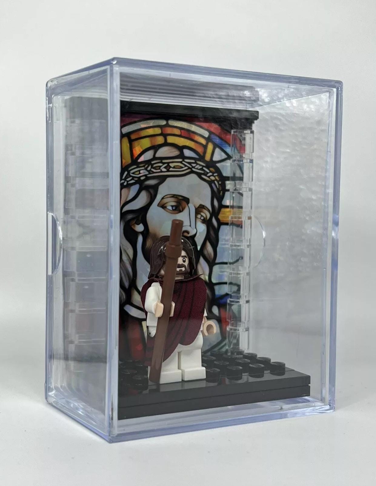 Lego Jesus Christ Minifigure Display Case Limited Edition Force Pack - Etsy