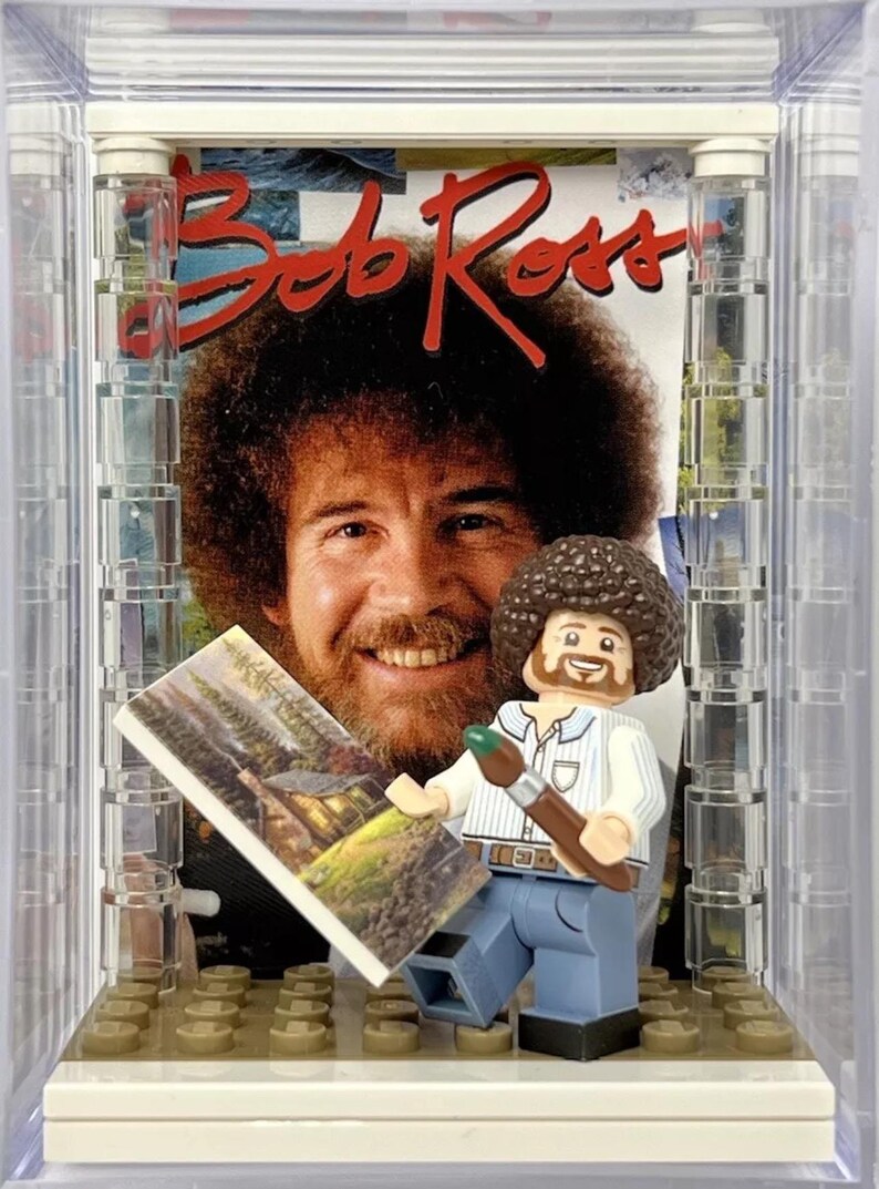 Lego Bob Ross Minifigure Display Case Limited Edition Force Pack - Etsy