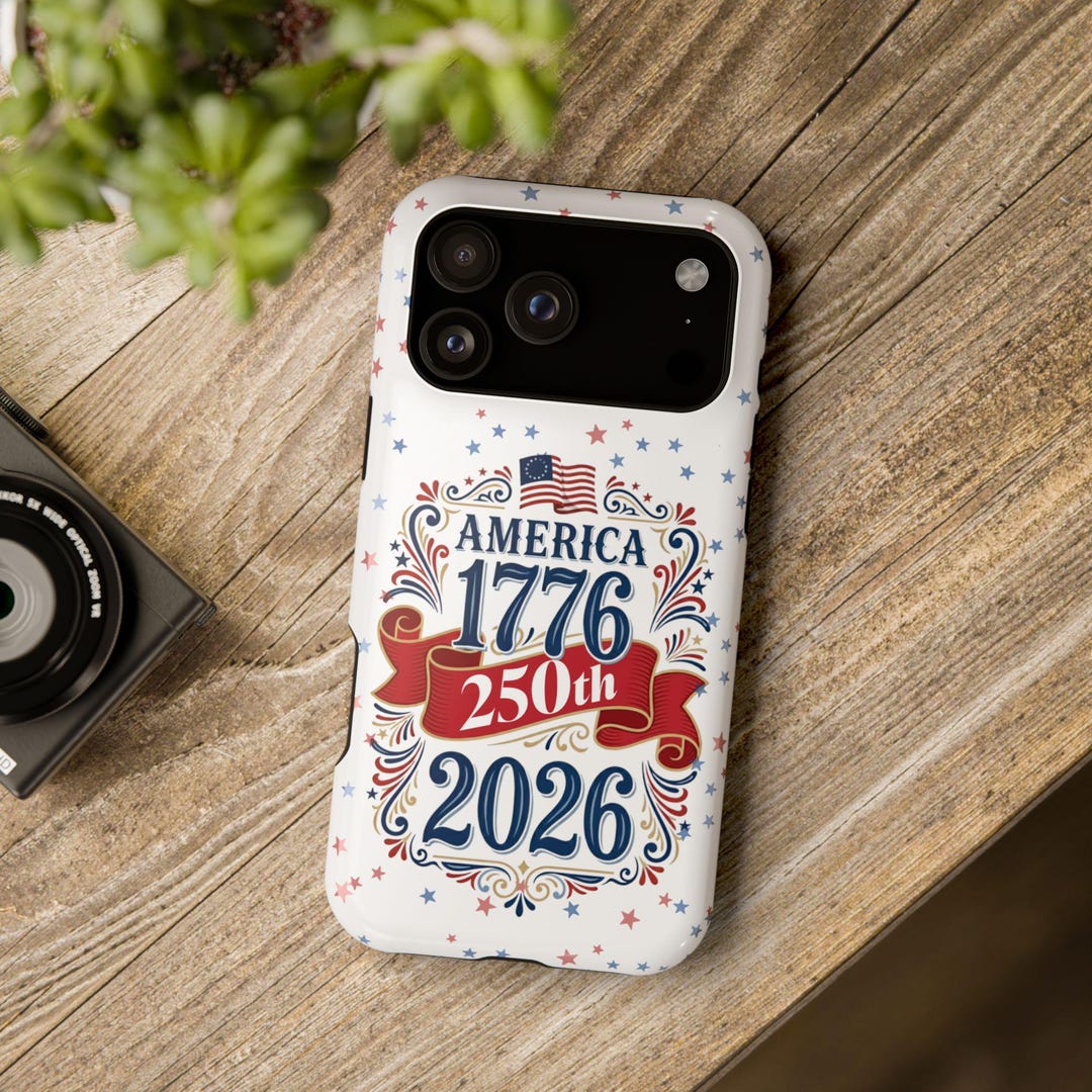 America 250th iPhone Case | Patriotic USA Birthday, Wireless Charging ...