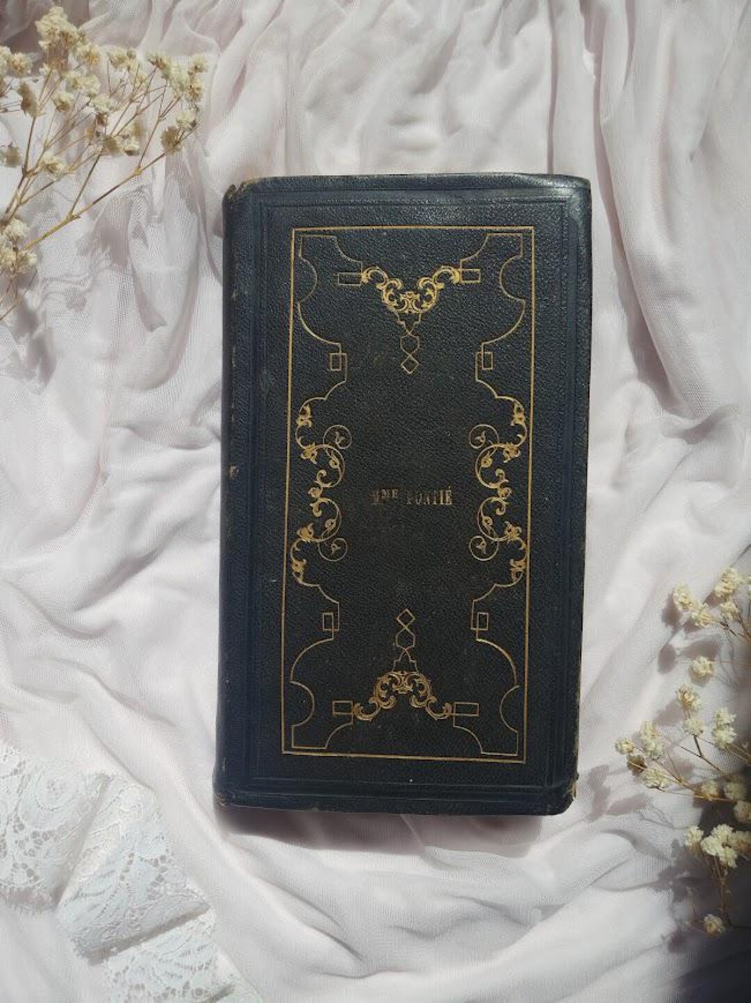 Pretty French Antique Book Filled With Beautiful French Antique Prayer ...
