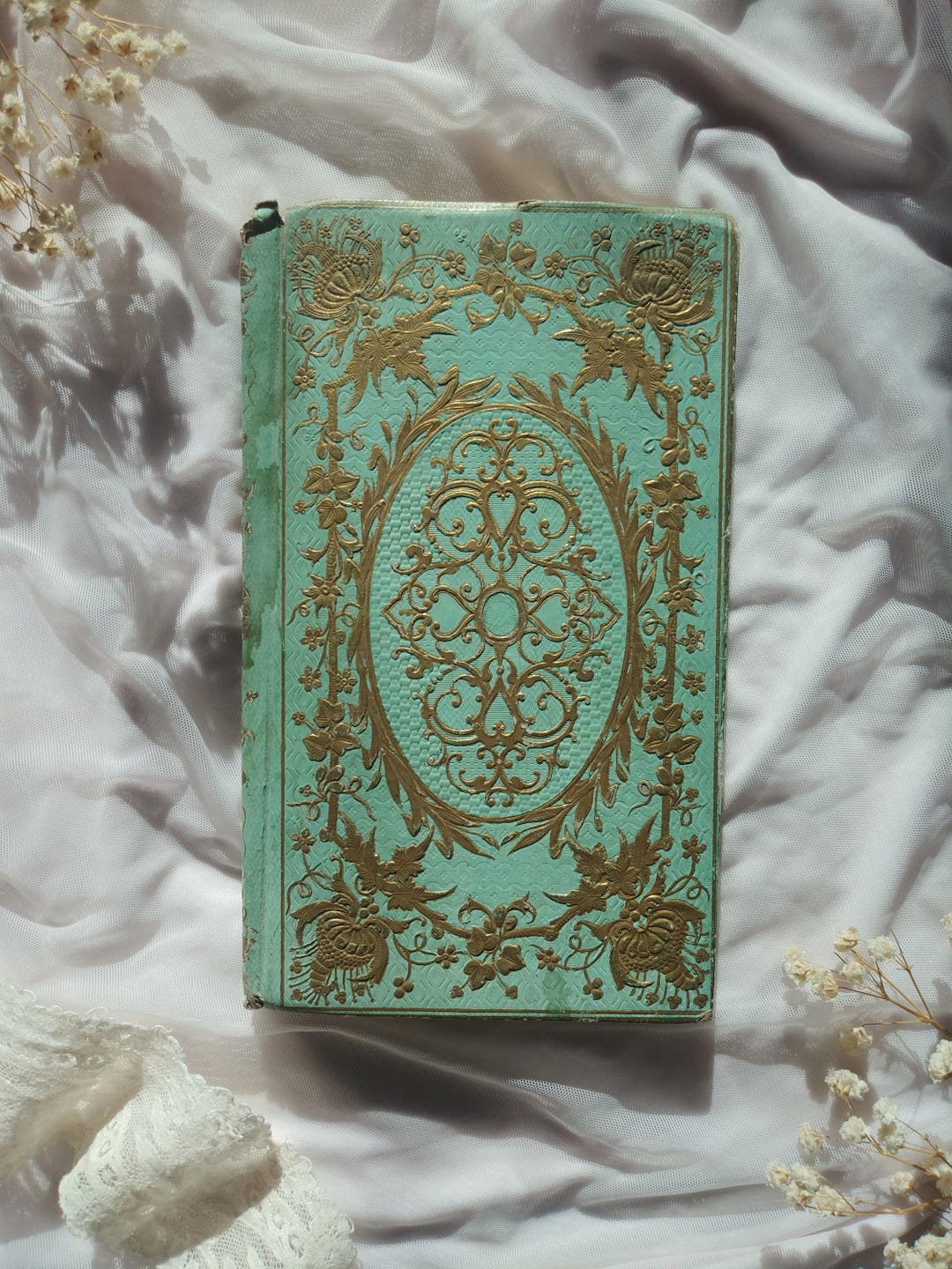 Pretty French Antique Book French Cartonnage Cartonnage Romantique ...