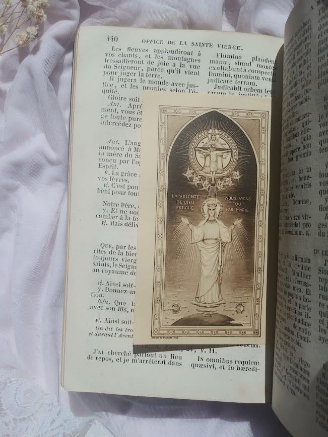 Pretty French Antique Book Filled With Beautiful French Antique Prayer ...