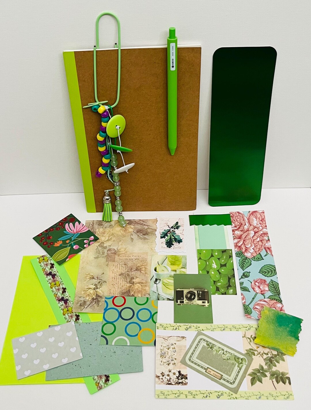 Green Journal, Giant Dangle, Pen and More - Etsy