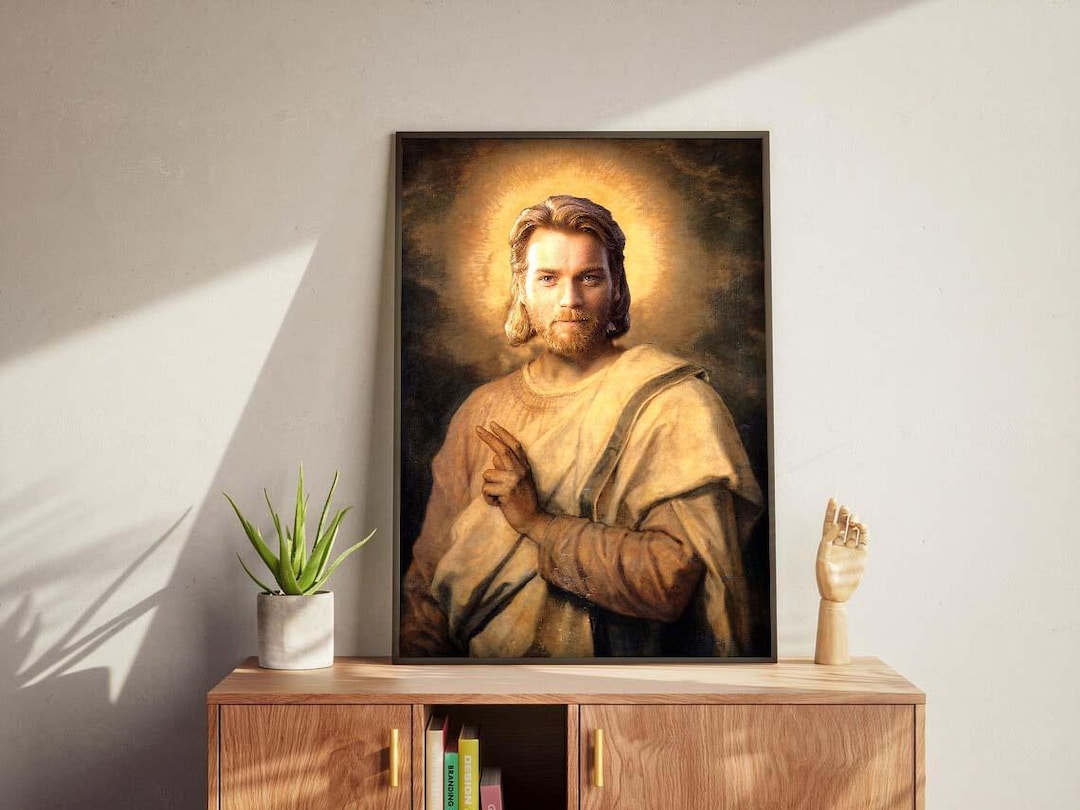 Digital Download: Jesus Poster Wall Art Decor, Obi Wan Kenobi, Space ...