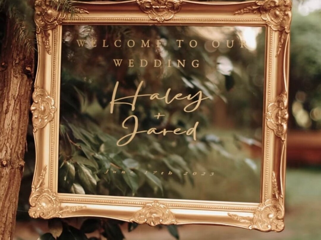 Custom Acrylic Wedding & Celebration Signs - Etsy