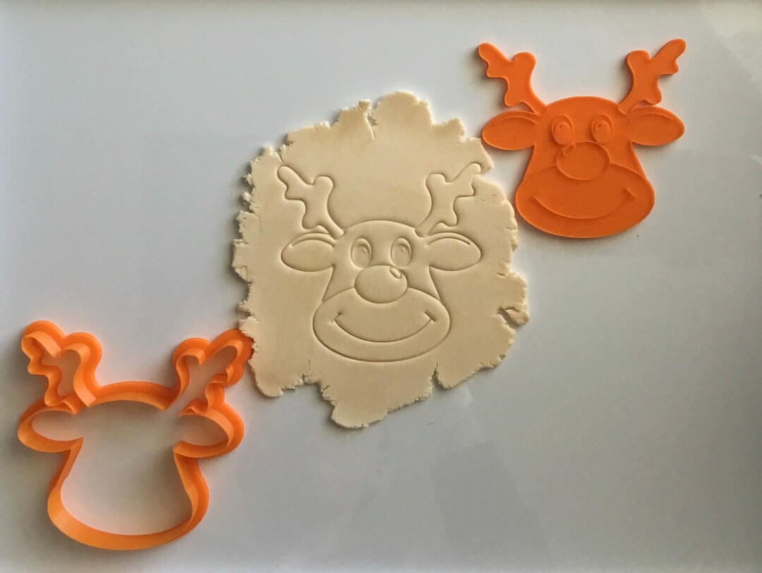 Digital STL Files 85mm Rudolf the Reindeer Cookie/fondant/clay Cutter ...