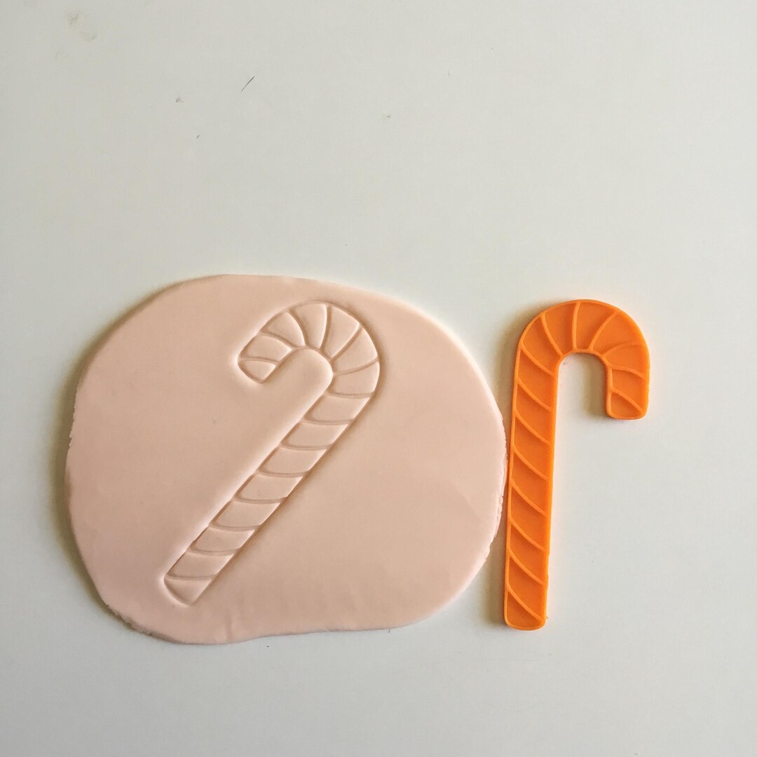 Digital STL Files 101mm Candy Cane Cookie/fondant/clay Cutter ...