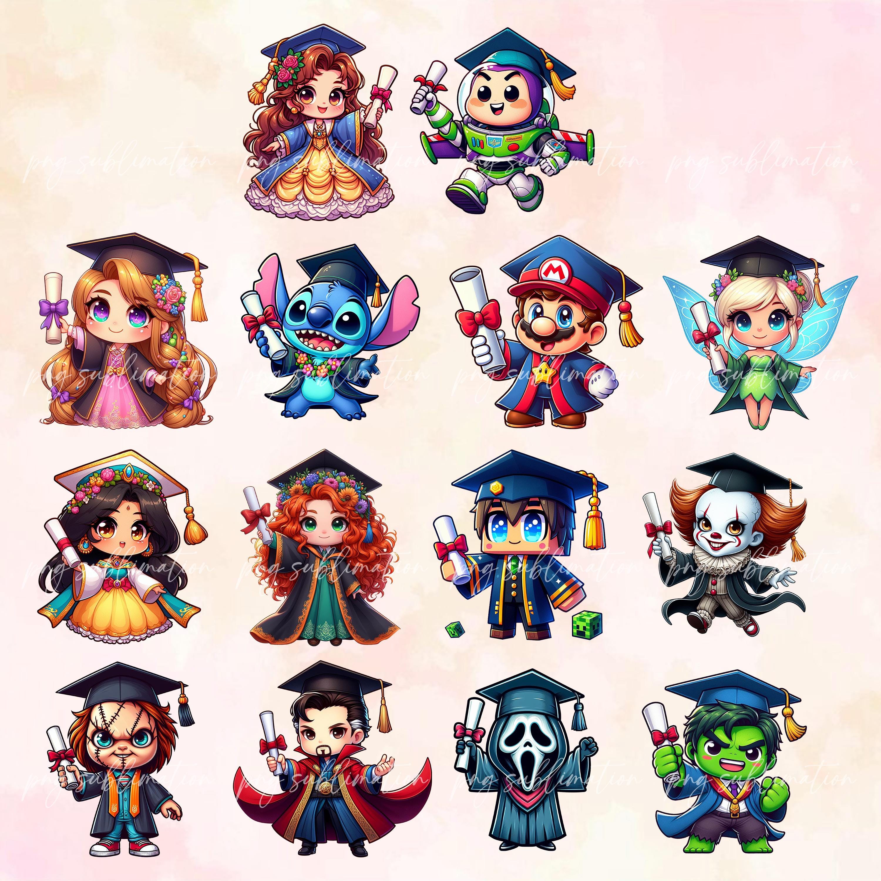 130 Graduation Cartoon Png Bundle, Graduation Png Sublimation ...
