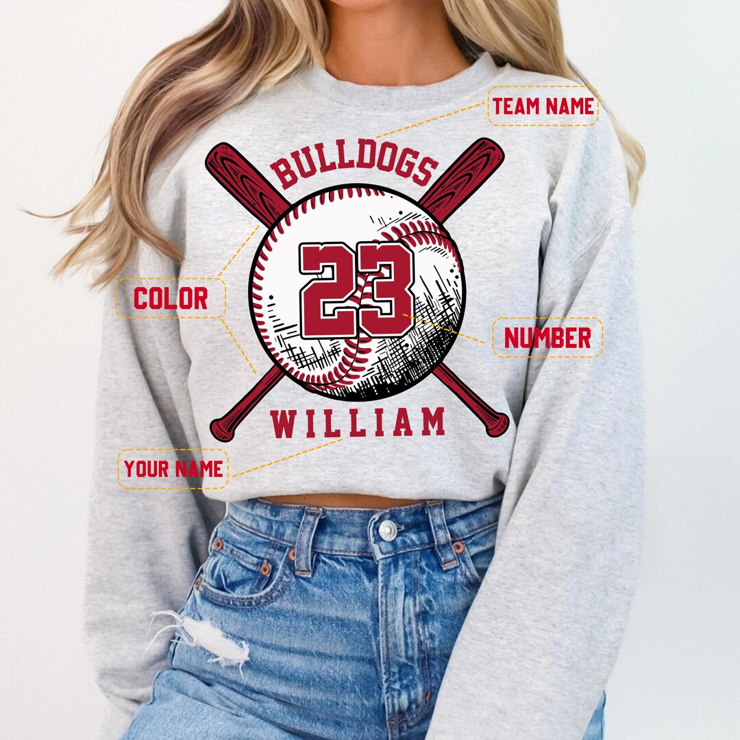 Vintage Baseball Team Custom Shirt, Custom Sports Sweatshirt, Baseball ...