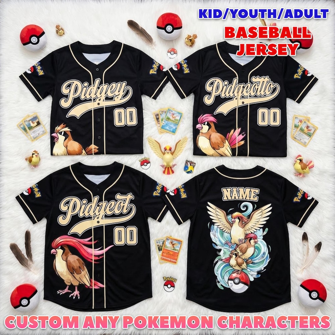 Personalized Poke Game Evolution Baseball Jersey, Custom PKM Evolution Baseball Jersey, Baseball ...