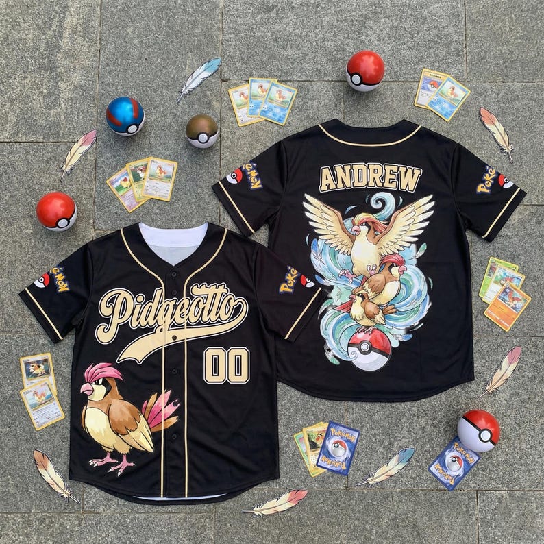 Personalized Poke Game Evolution Baseball Jersey, Custom PKM Evolution Baseball Jersey, Baseball ...