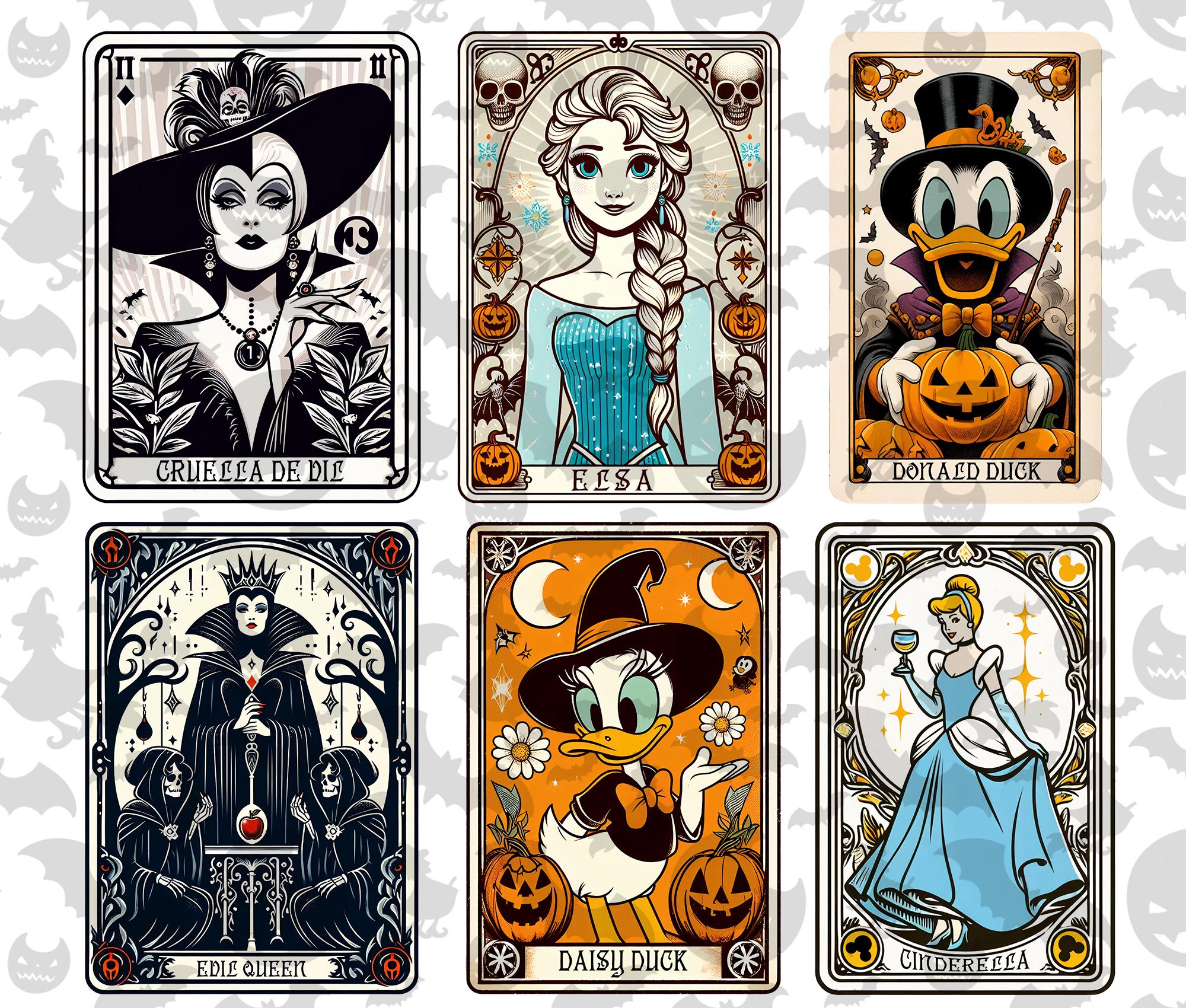 25 Designs Cartoon Tarot Card Bundle Png, Princesses Tarot Card Png ...