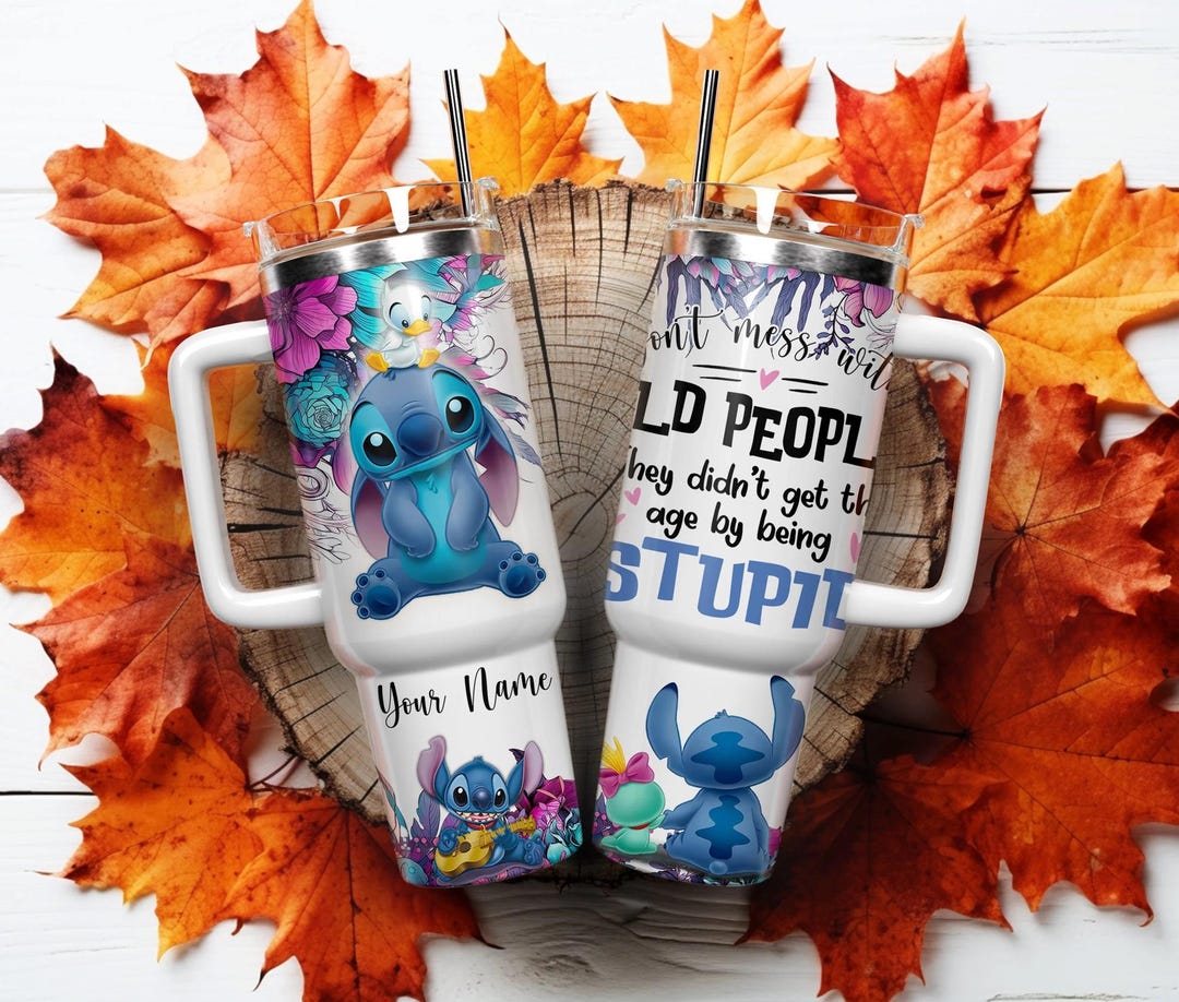 Custom Cartoon Characters 40oz Tumbler Wrap Png, Cartoon 2 Pieces 40oz ...