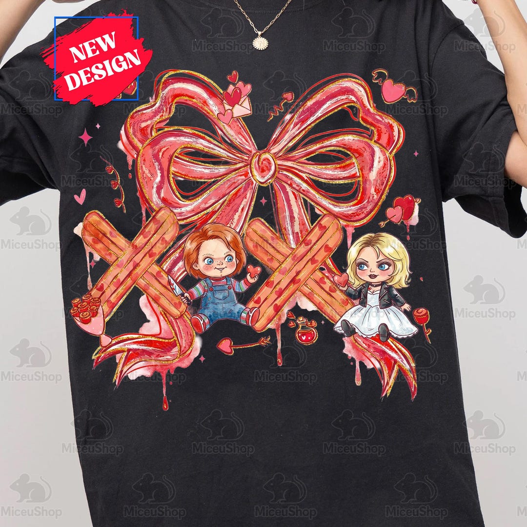 Horror Killer Xoxo Valentine Png, Coquette Bow Horror Valentine Png ...