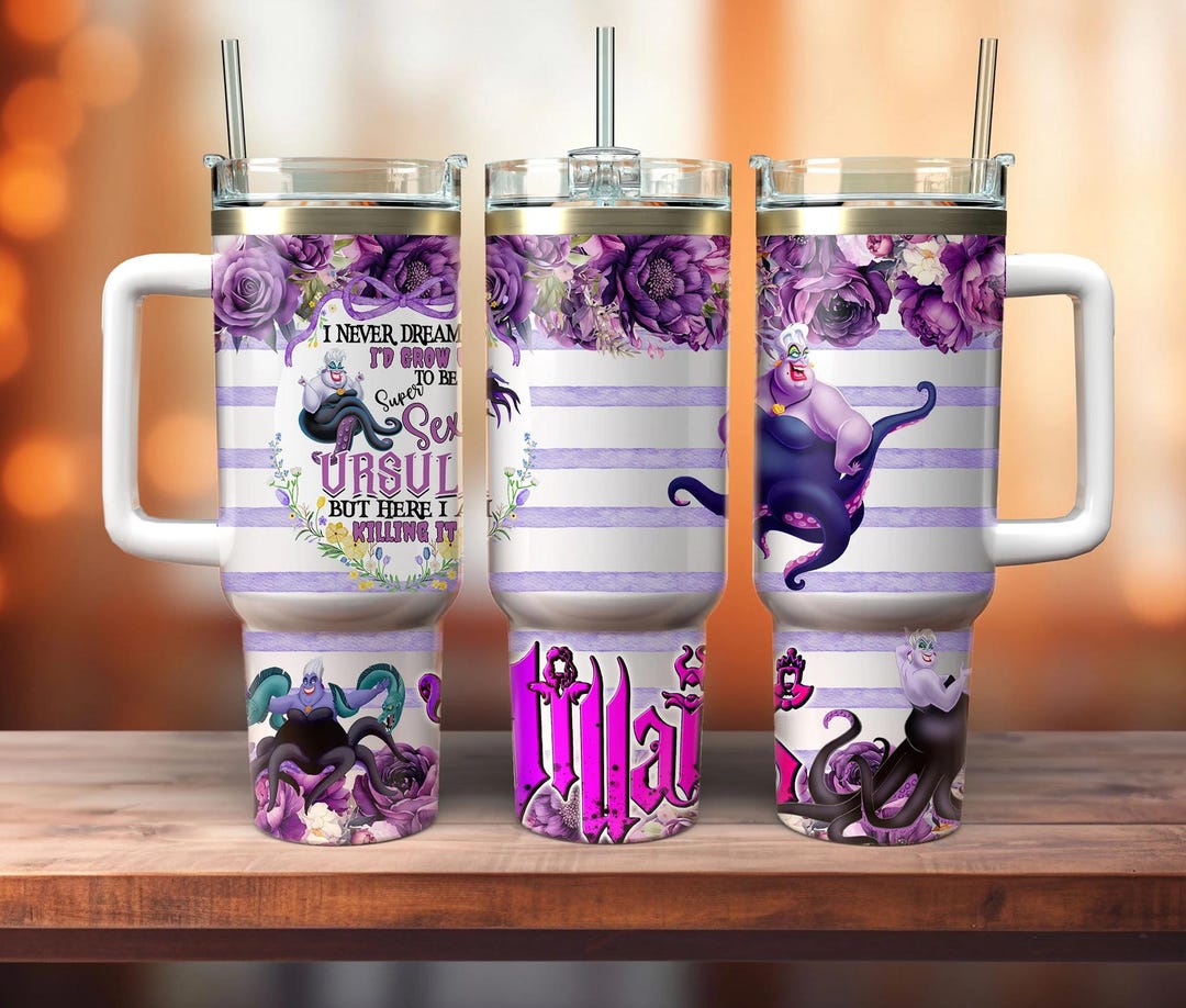 Custom Villain Characters 40oz Tumbler Wrap Png, Cartoon Characters 2 ...