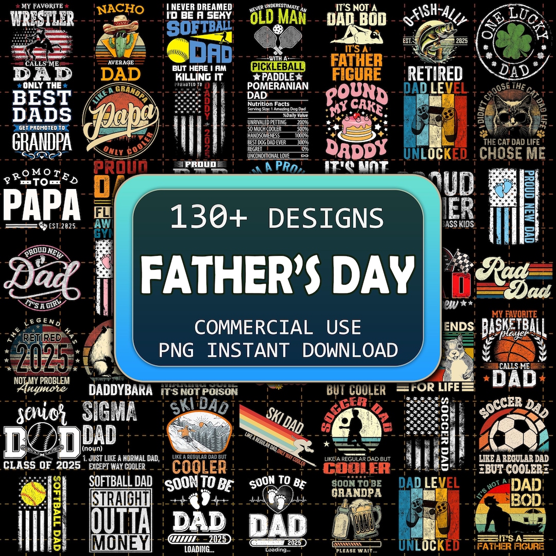 130+ Design Father's Day Png, Dad Bundle Png, Best Dad Ever Png, Dad ...
