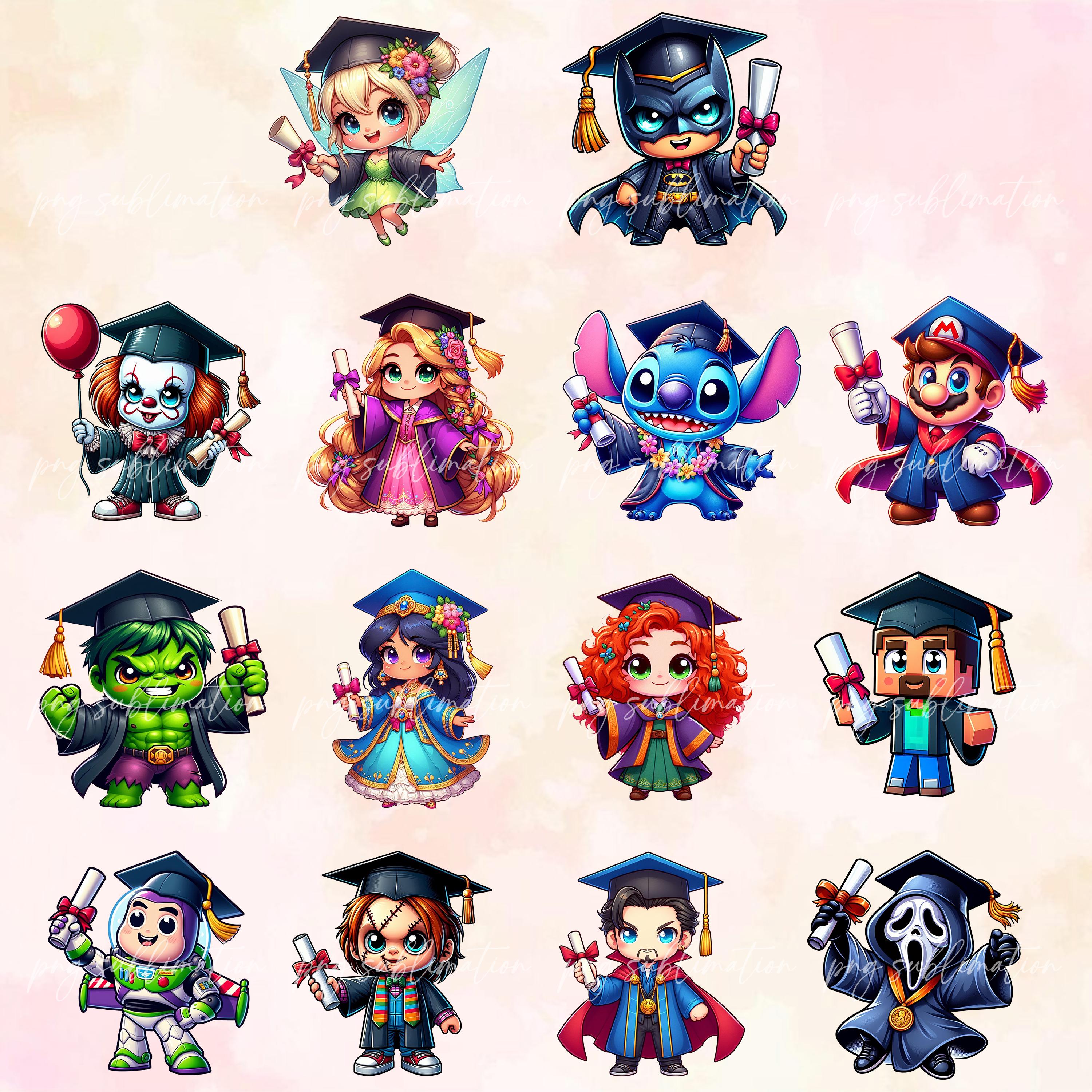 130 Graduation Cartoon Png Bundle, Graduation Png Sublimation ...