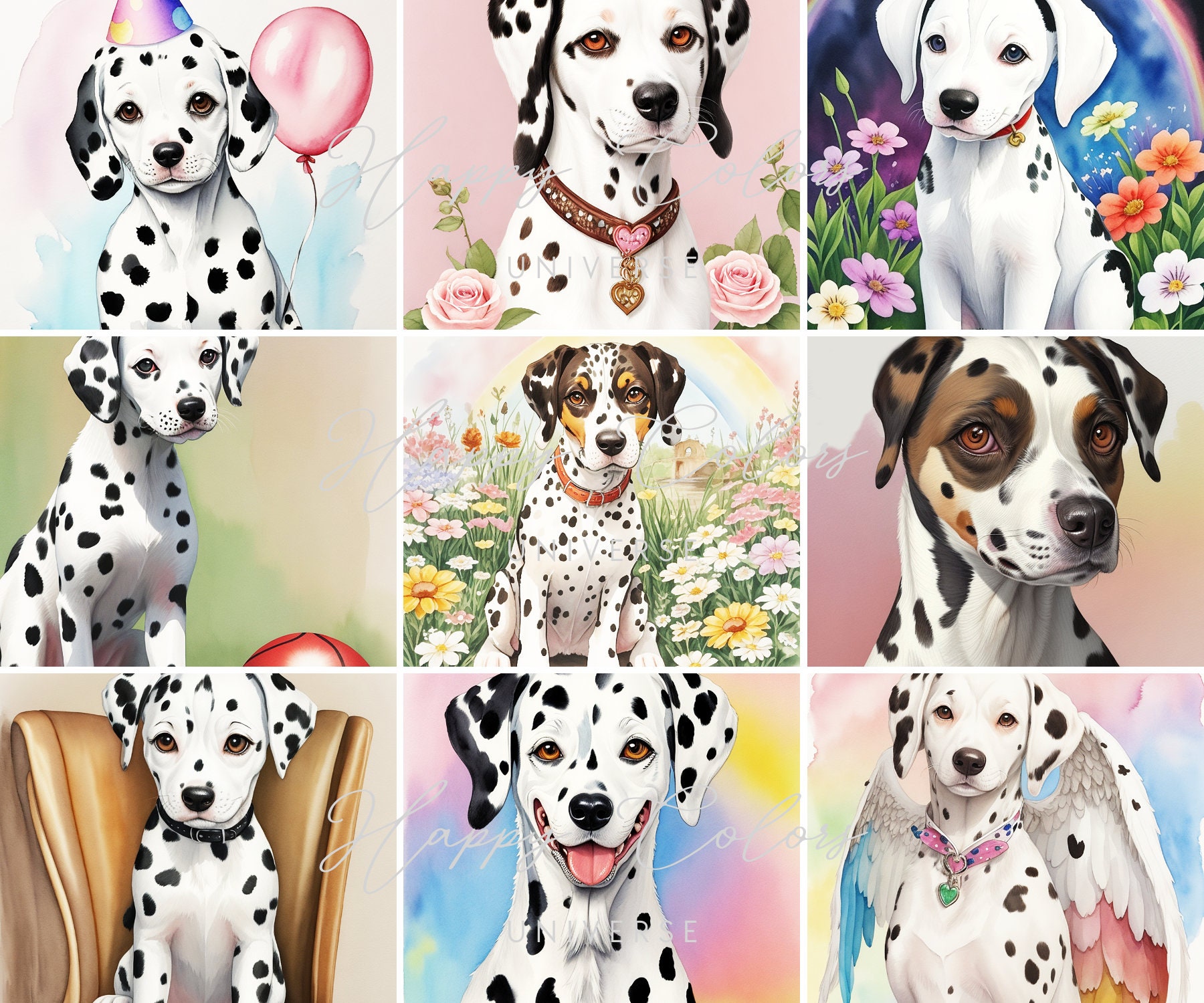 The Rainbow Bridge Dalmatian Coloring Book Dog Loss Gift - Etsy