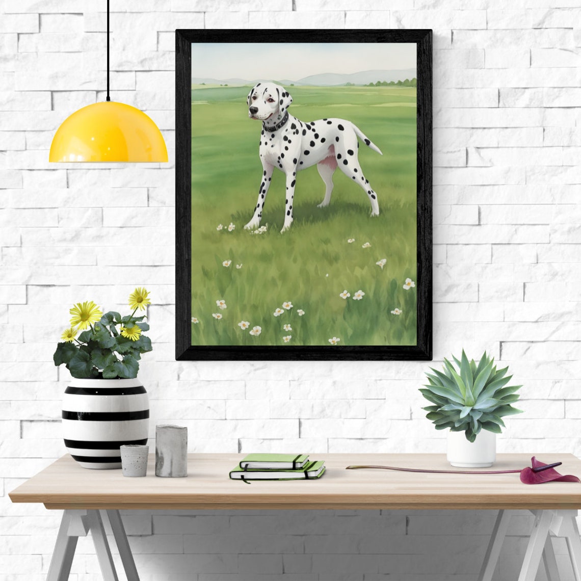 Dalmatian Grayscale Coloring Page for Adults, Printable Dalmatian ...