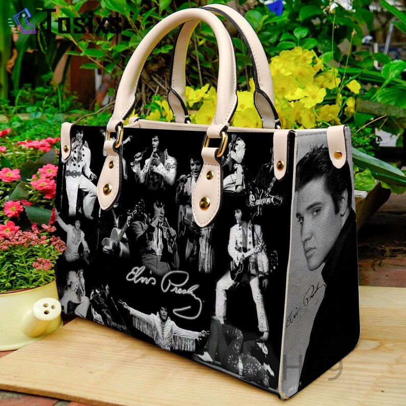 Elvis Presley Lover Handbag,elvis Presley Music Women Leather Handbag ...