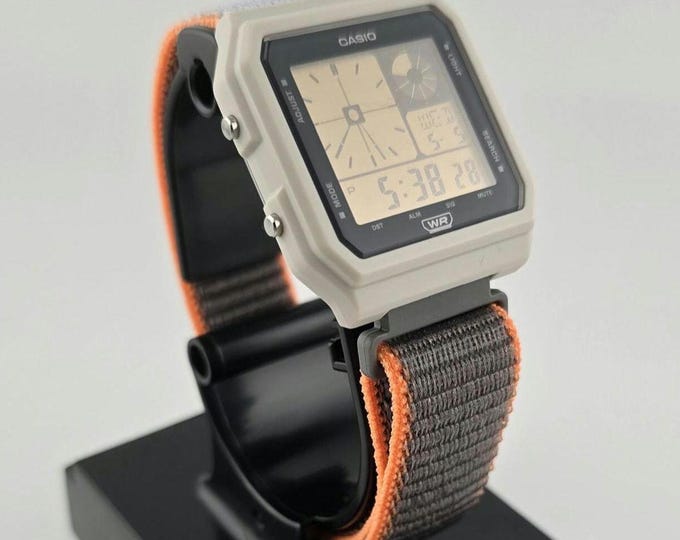 Casio LF20W-8A Modified | POP Gray | With Orange Tint | Orange and Grey ...