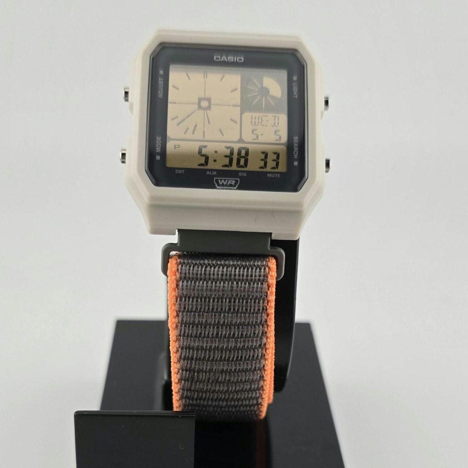 Casio LF20W-8A Modified | POP Gray | With Orange Tint | Orange and Grey ...