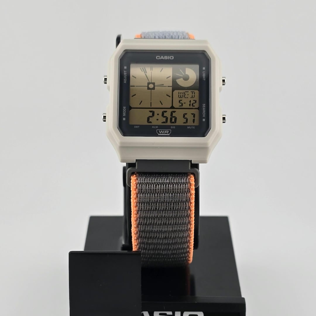 Casio LF20W-8A Modified | POP Gray | With Orange Tint | Orange and Grey ...