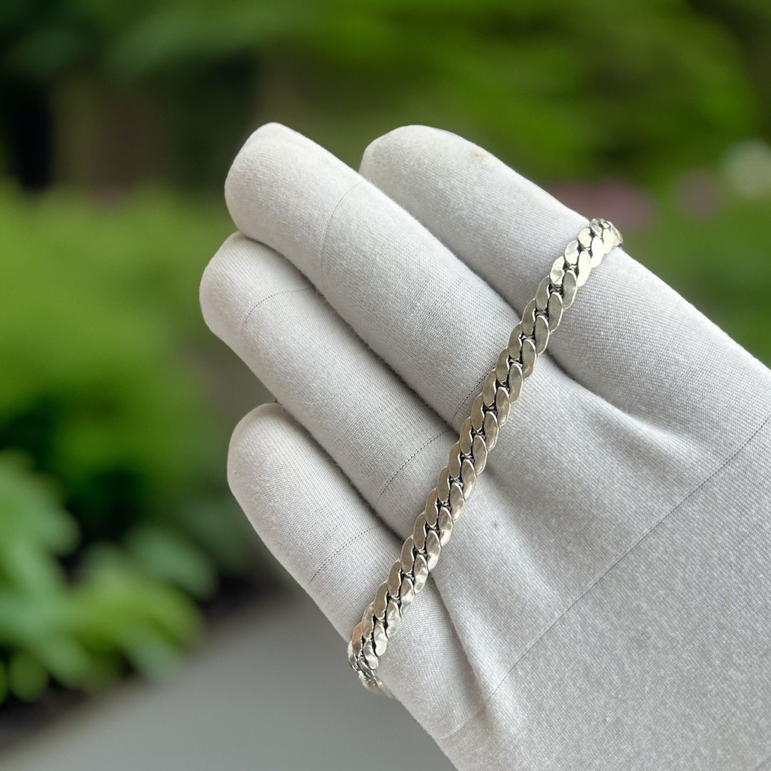 Cross Border Cuban Chain in 925 Sterling Silver Handcrafted Men's ...