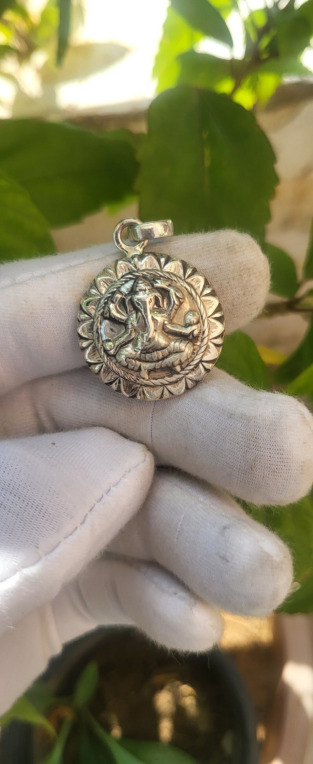 Ganesh Ji Pendant Hindu Pendant Spiritual Jewelry Goddess - Etsy