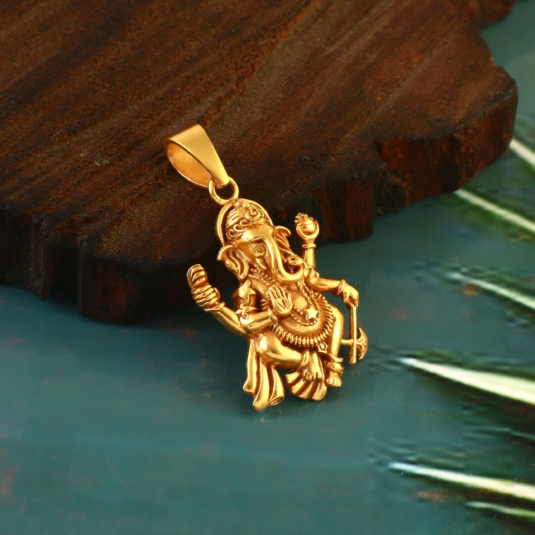 God Ganesh Pendant Lord Ganapathy Locket for Men, Boys Girls in 925 ...