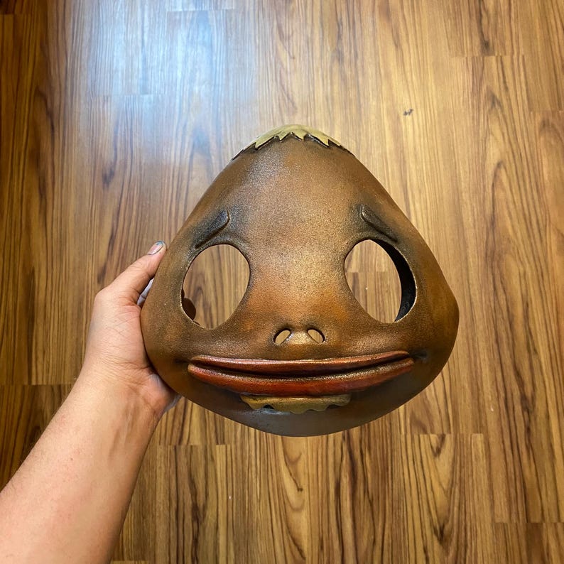 Handmade Goron Mask - Zelda Majora's Mask - 3D Printed, Painted ...