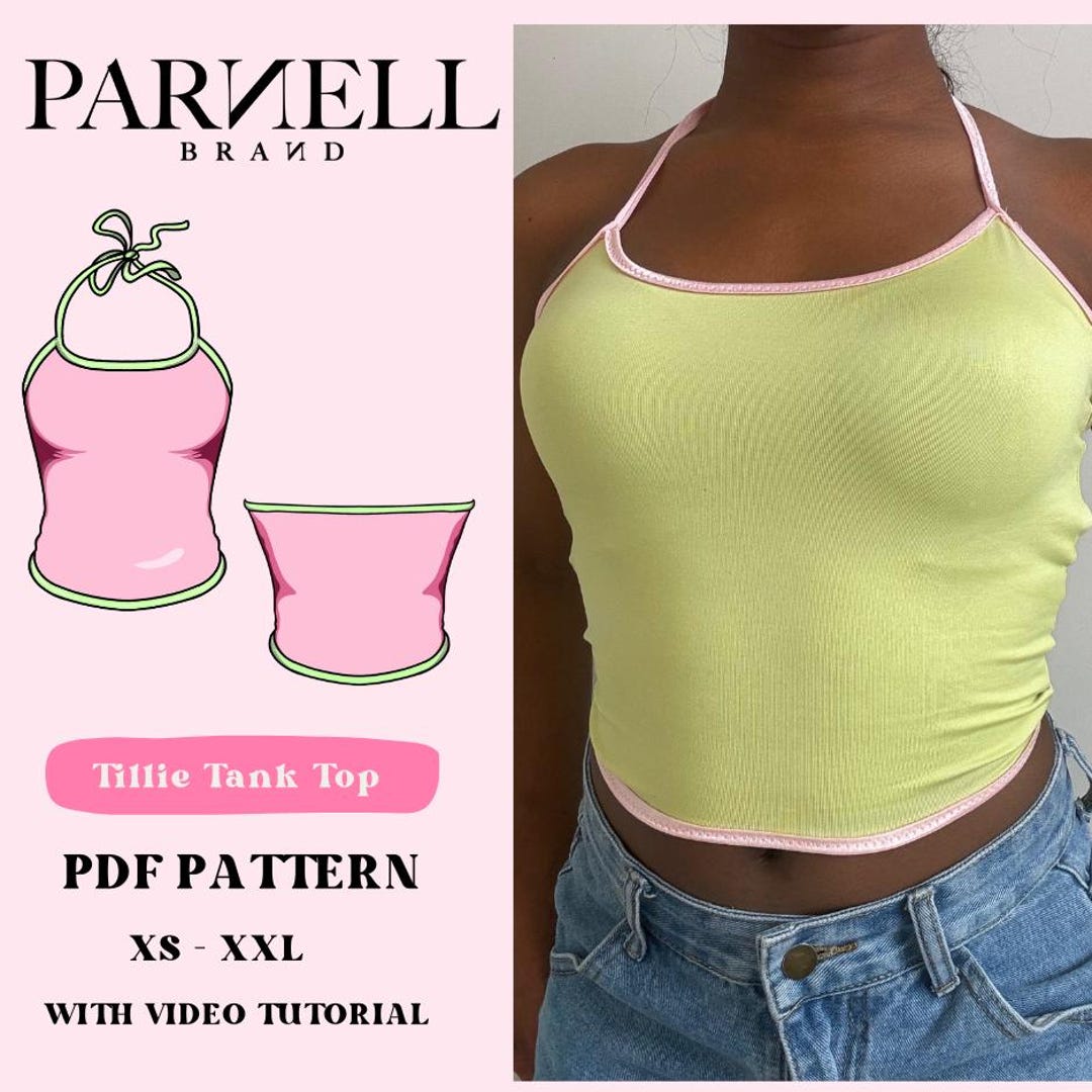 Everyday Tank Top PDF Sewing Pattern | Instant Download | Video ...