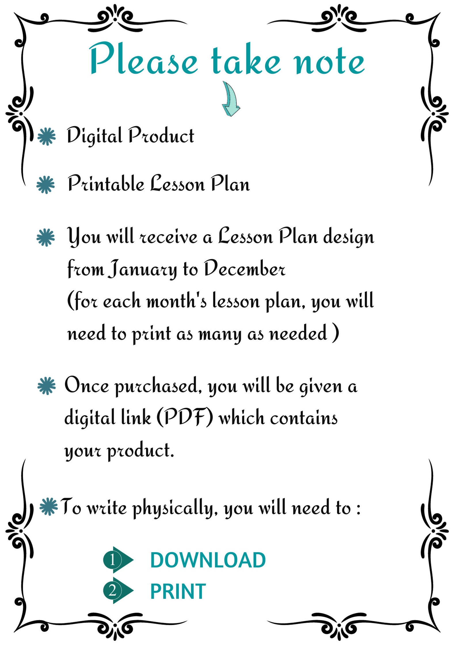 Printable Lesson Plan-cute Lesson Plan-12 Designs of Lesson Plan ...