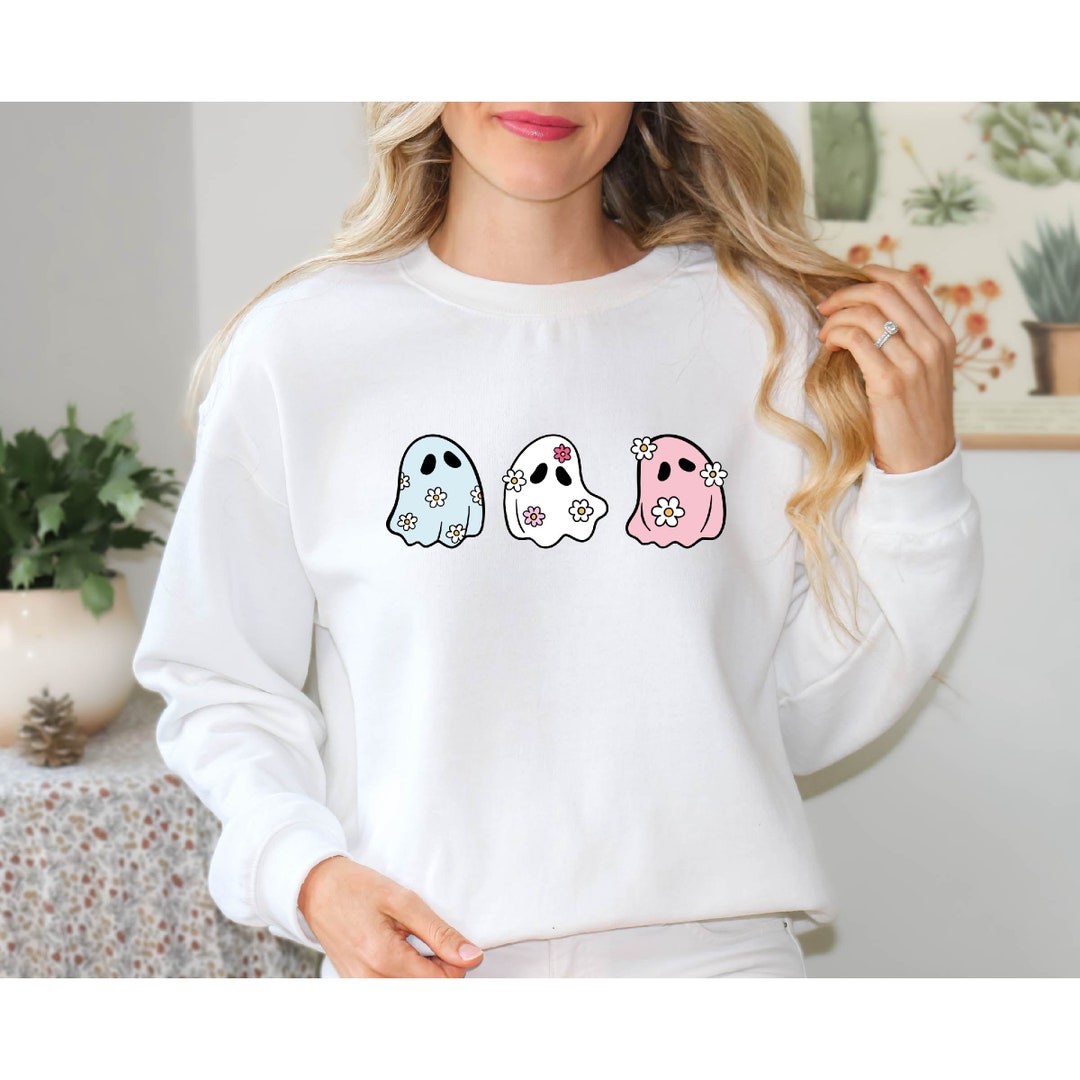 Groovy Halloween Png, Cute Ghosts Png, Aesthetic Png, Boho SVG, Cute ...