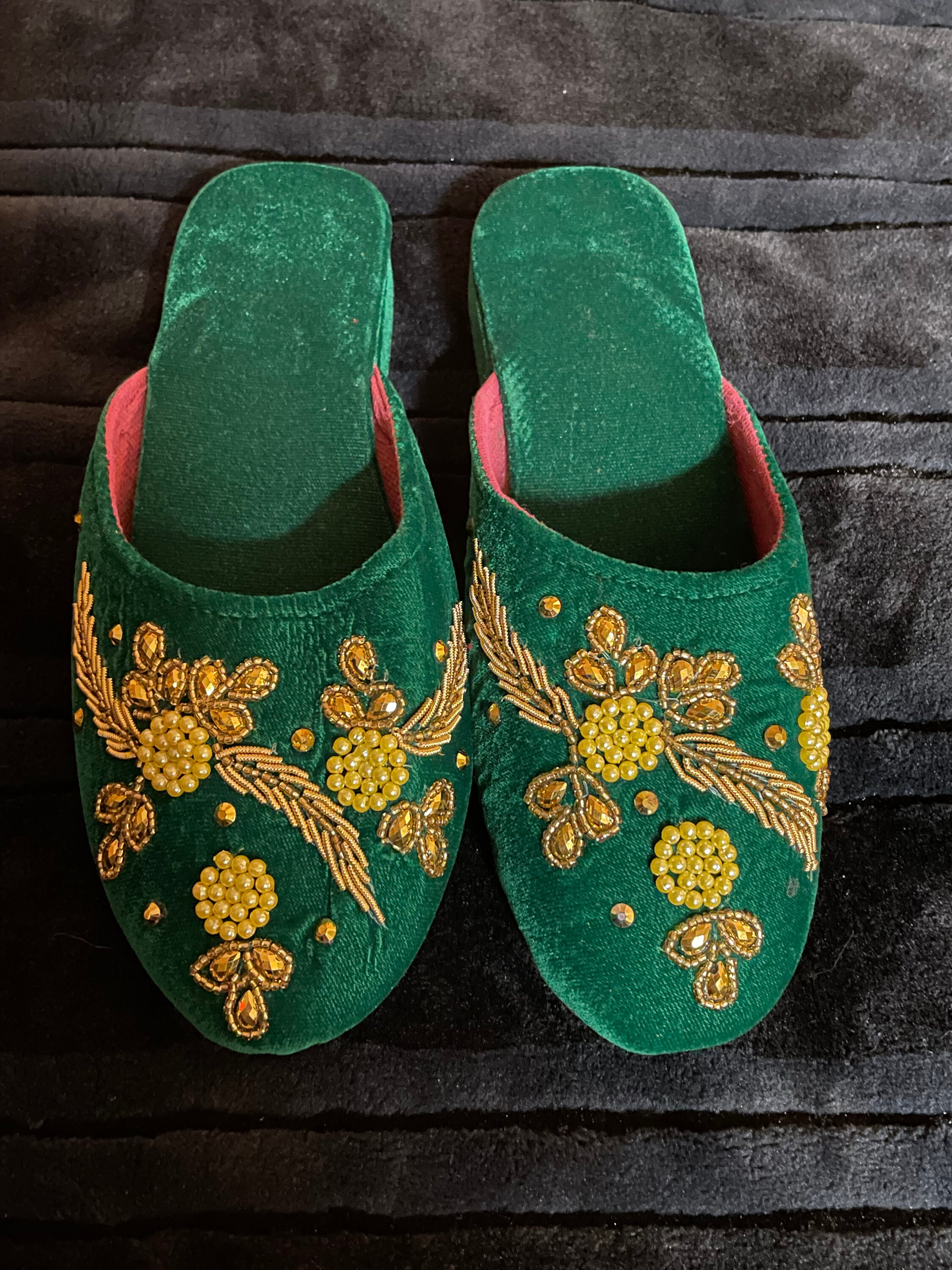 Beaded House Slippers - Etsy