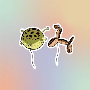 Shrek Balloon Animals Sticker Set: Funny Sarcastic Stickers - Etsy