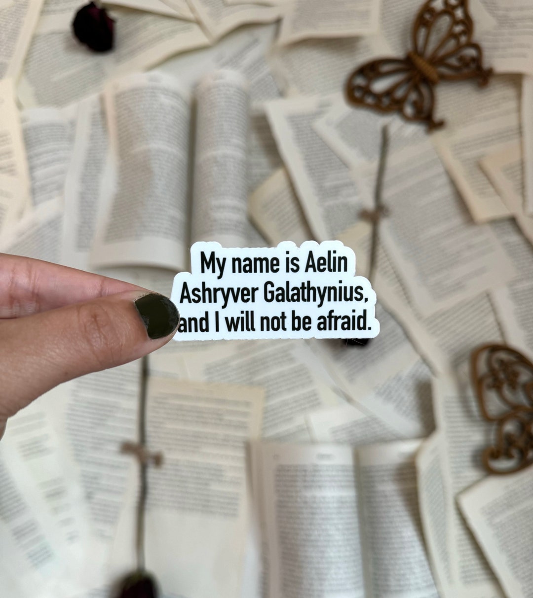 Aelin Sticker | ACOTAR Sticker | TOG Sticker | Fourth Wing Sticker ...