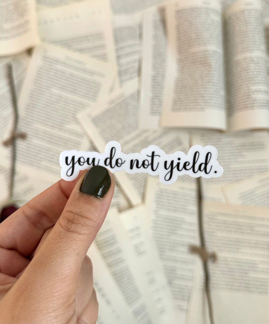 You Do Not Yield Sticker | ACOTAR Sticker | TOG Sticker | Fourth Wing ...