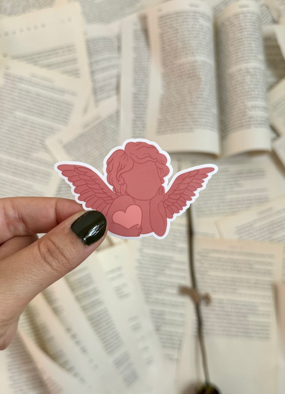 Cherub Angel Sticker | Cupid Valentine Sticker - Etsy