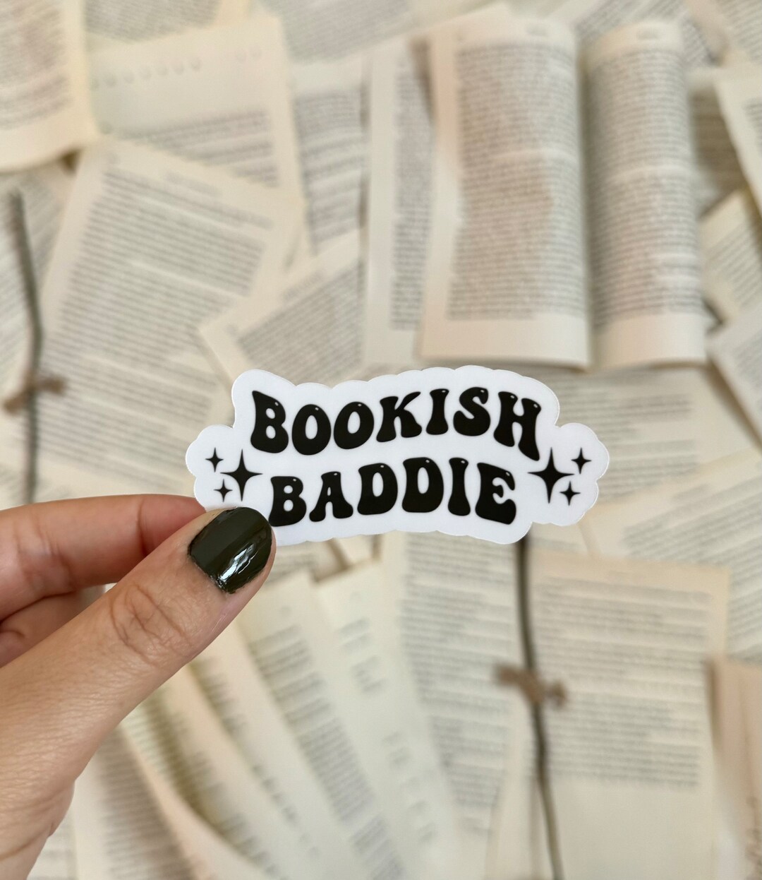 Bookish Baddie Sticker Book Sticker Relatable Gift Sticker Girlish ...