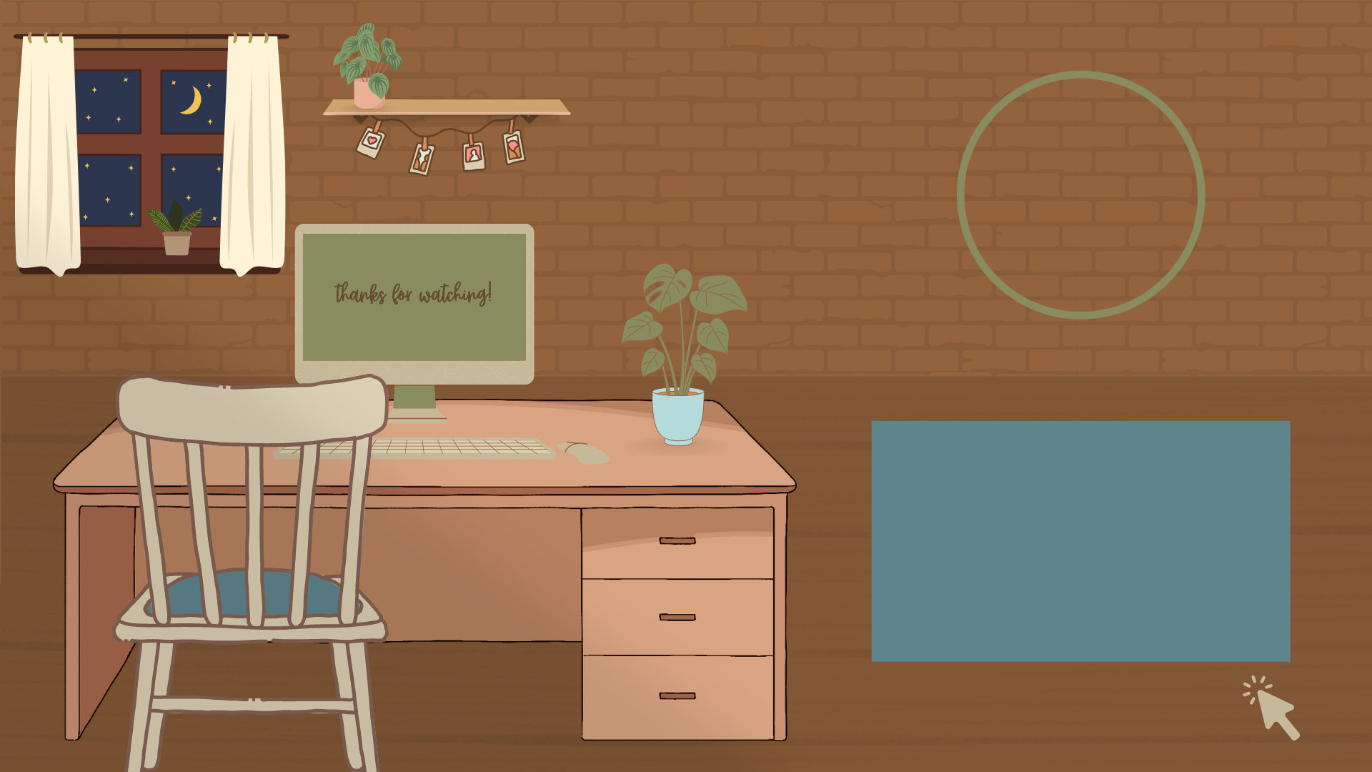 Youtube Animated End Screen Outro Video Retro Cute Vibes Aesthetic ...