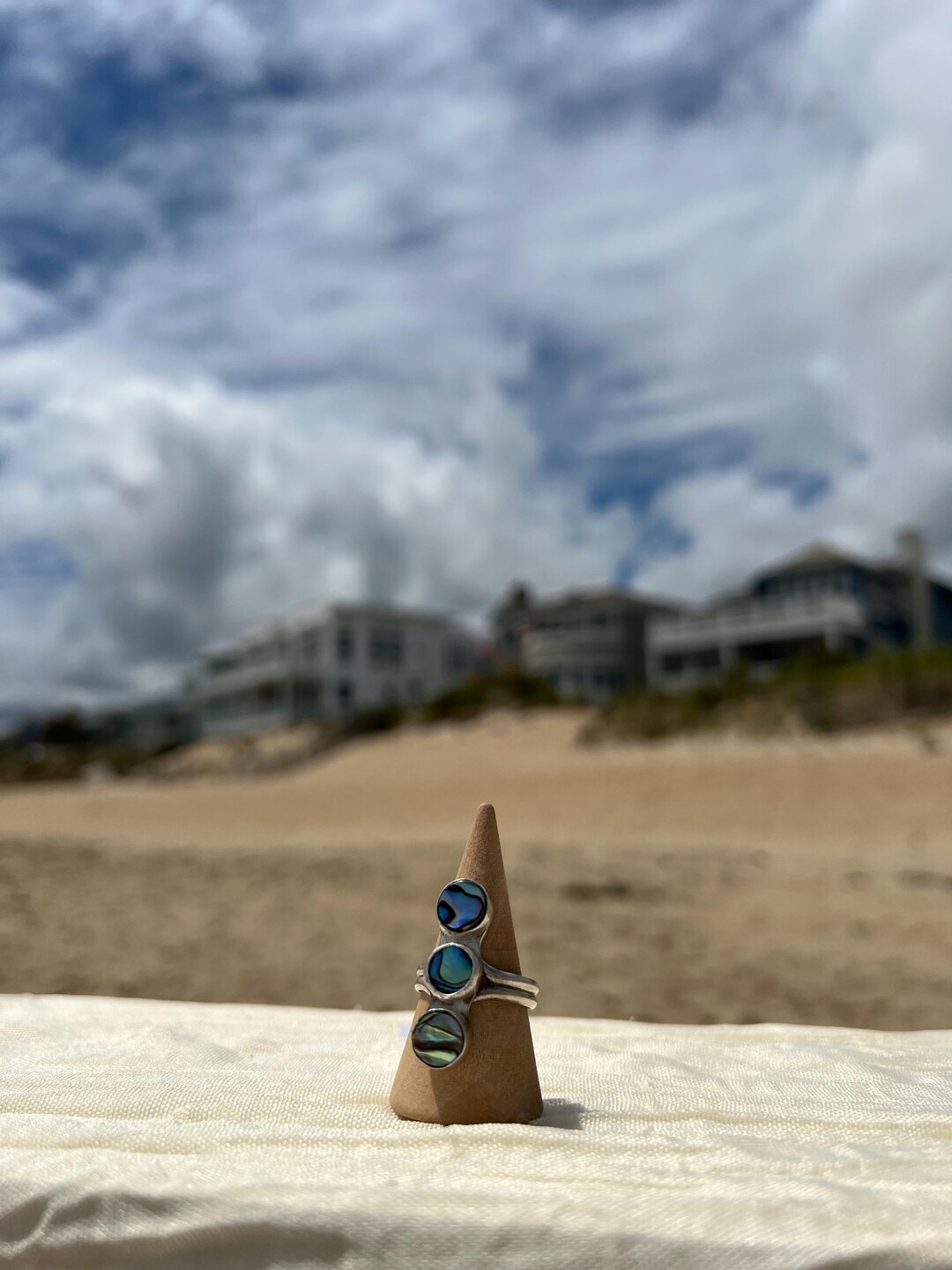 Abalone Triple Stack Ring - Etsy