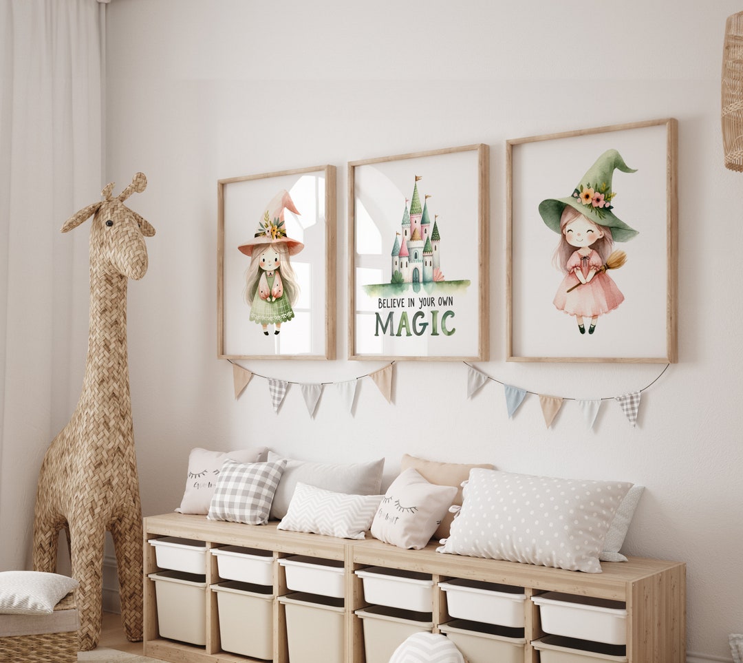 Believe in Your Own Magic - Two Little Witches and Fairy Tale Castle ...
